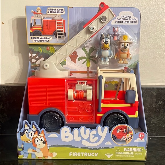 Toys | Bluey Firetruck Set | Poshmark